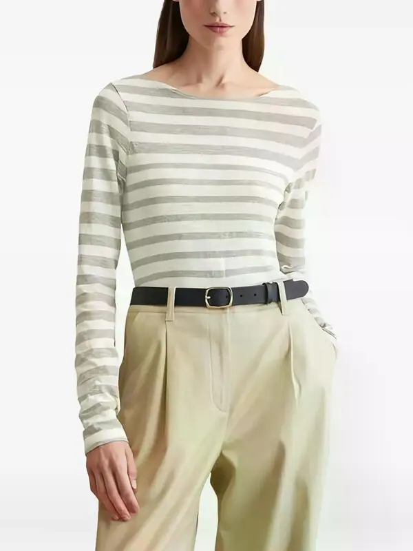 Marc O'polo Striped Long-sleeve T-shirt - Grey