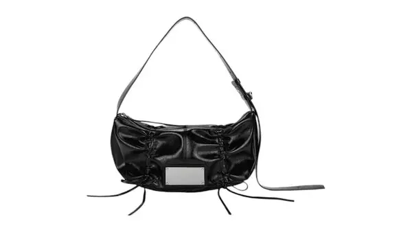 MATIN KIM Shirring Ribbon Round Bag