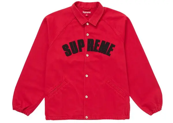 Supreme Arc Denim Coaches Jacket - Red