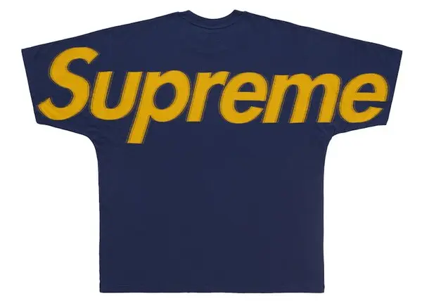 Supreme Intarsia Short Sleeve Top - Navy Blue