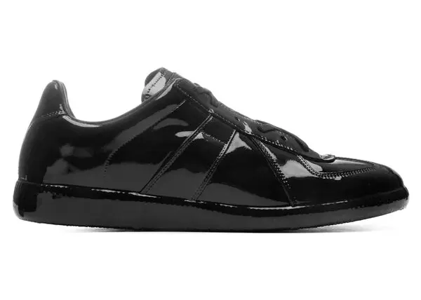 MAISON MARGIELA Replica Patent Sneakers - Black