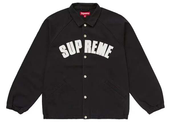Supreme Arc Denim Coaches Jacket Ss25 - Black