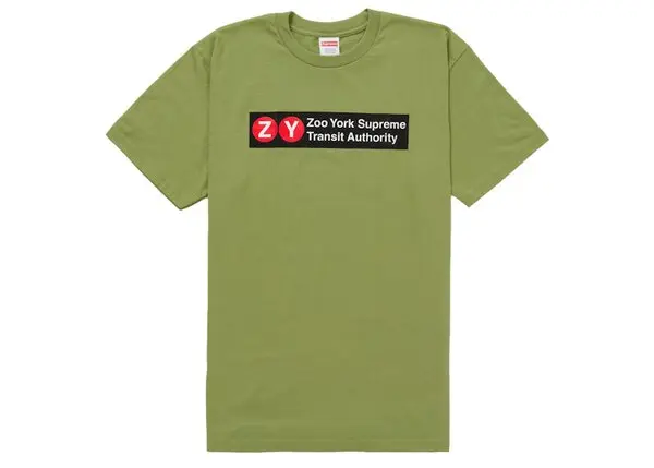 Supreme Zoo York Transit Tee Shirt - Olive