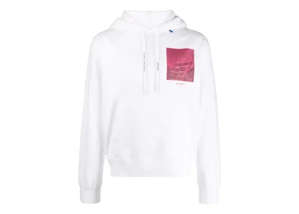 Off-White Arrows Sketch Loose Fit Hoodie - White