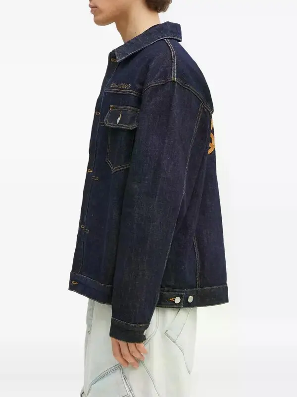 BILLIONAIRE BOYS CLUB Embroidered Denim Jacket