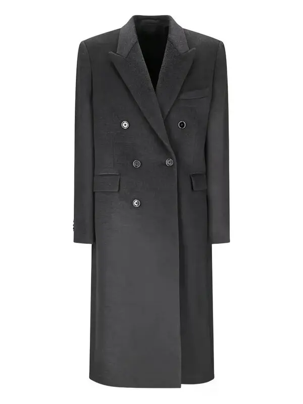 LARDINI Double-breasted Wool Coat