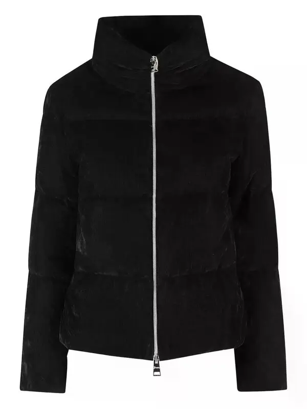 Herno Velvet Quilted Cropped Jacket
