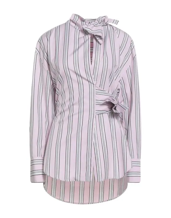 MSGM Cotton Poplin Bow Blouse