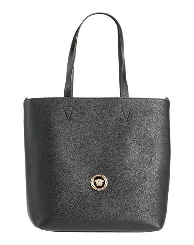 Versace Shopper Bag In Pebbled Calfskin