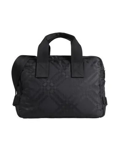 Burberry Signature Print Laptop Bag - Black