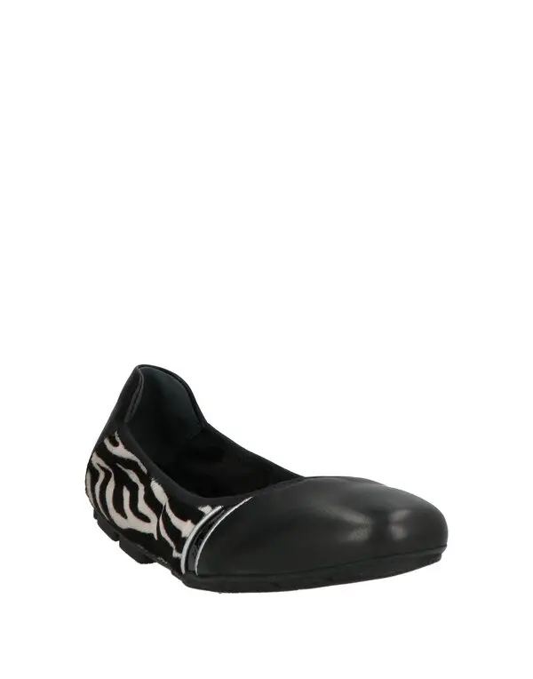 Hogan Leather Ballet Flats - Black