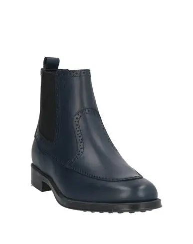TOD'S Leather Chelsea Boots - Navy