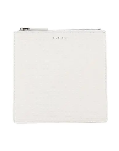 Givenchy Textured Calfskin Pouch - White