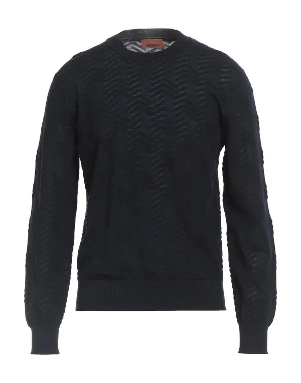 Missoni Sweater In Wool And Viscose - Midnight Blue