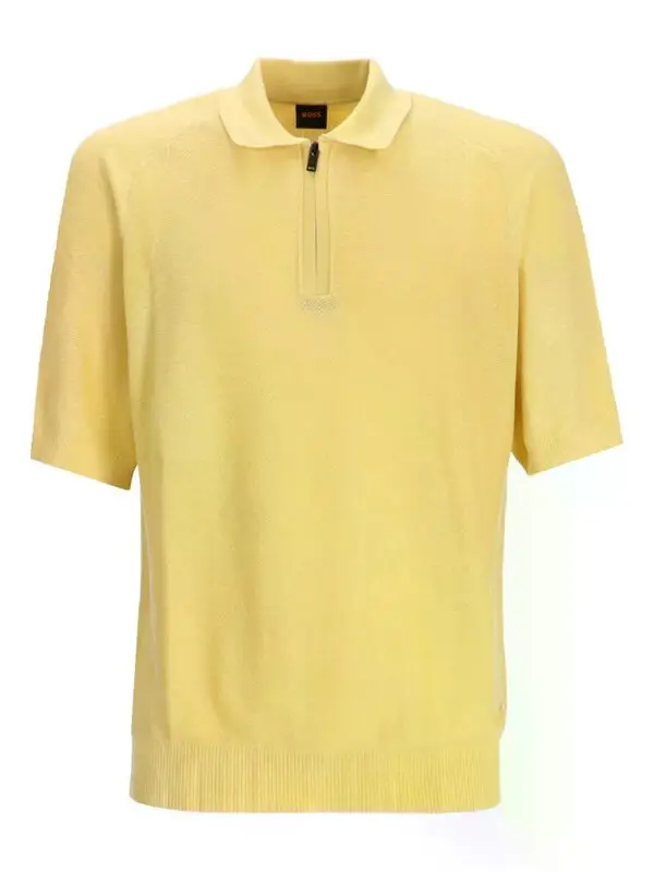 BOSS Short-sleeved Polo Shirt - Yellow