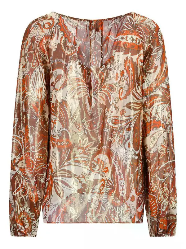 Retrofete Paisley Metallic Blouse