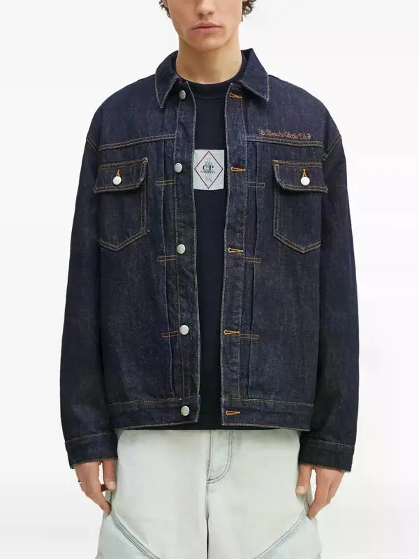 BILLIONAIRE BOYS CLUB Embroidered Denim Jacket