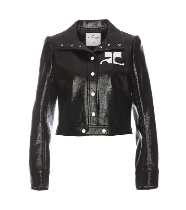 COURREGES Re-edition Vinyl Jacket - Black