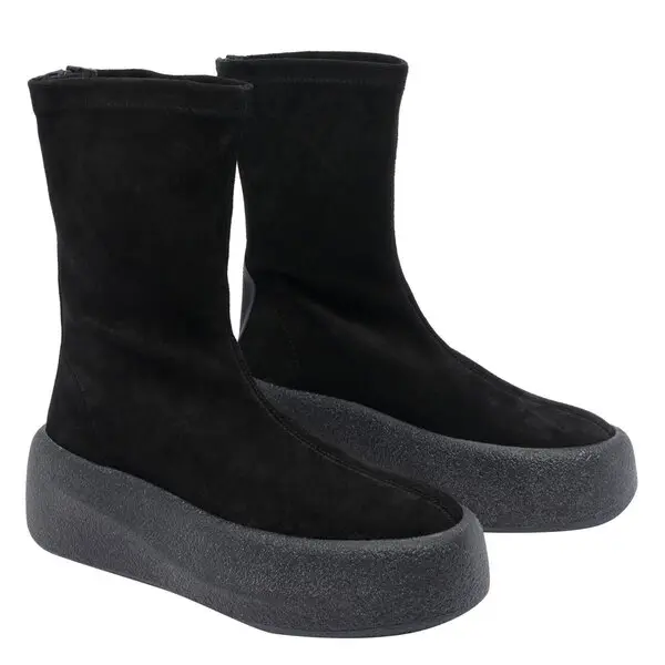 VIC MATIE Platform Booties - Black