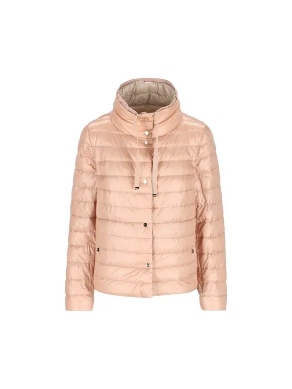 Herno Quilted Down Jacket - Pink Clear/chan Tilly