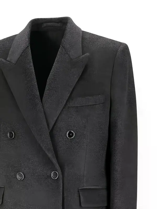 LARDINI Double-breasted Wool Coat - Grey