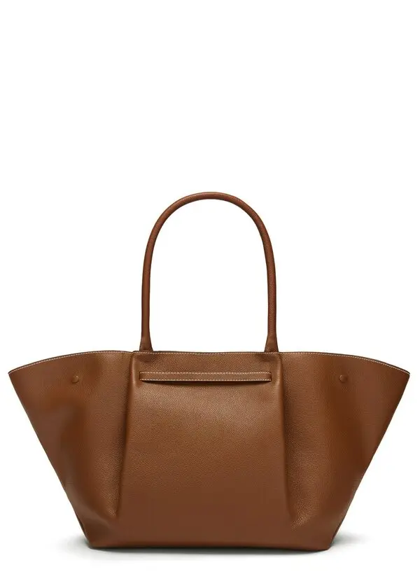 DEMELLIER Grained Leather Tote - Tan