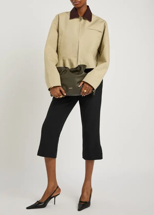Loewe Flamenco Medium Leather Clutch