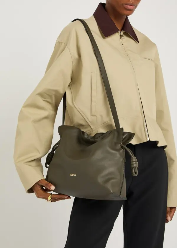 Loewe Flamenco Medium Leather Clutch