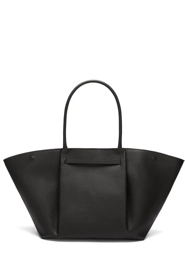 DEMELLIER Grained Leather Tote - Black