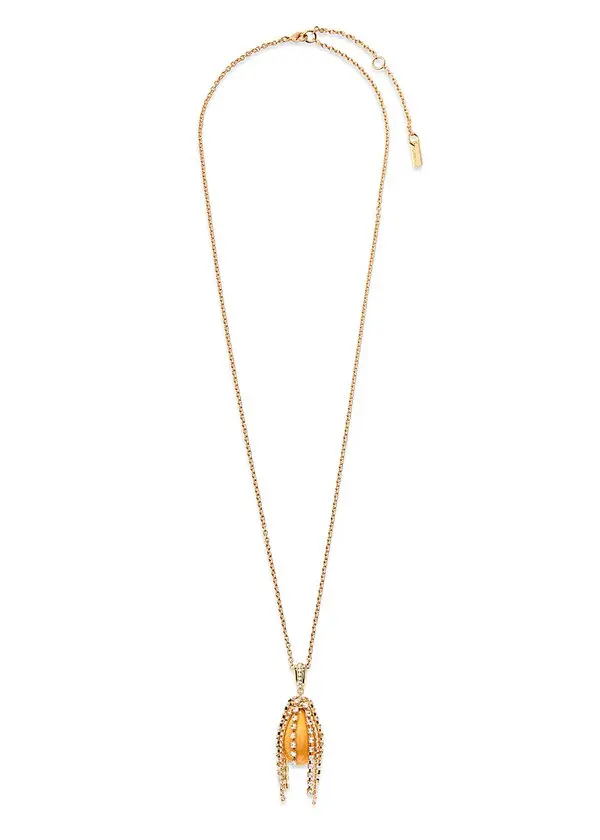 Chloé The Glow Embellished Necklace - Yellow