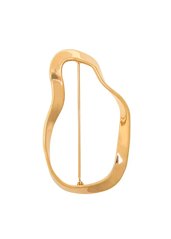 Agmes Vera Vermeil Brooch - Gold