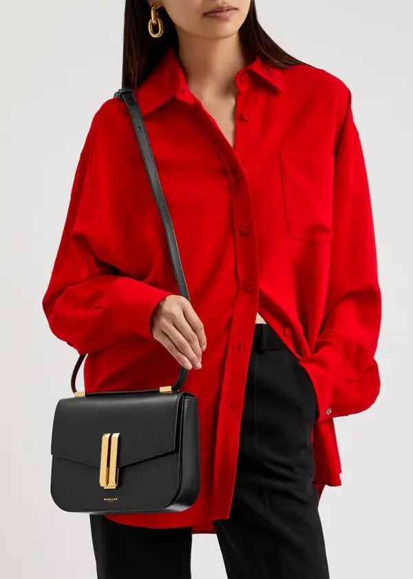 DEMELLIER The Vancouver Leather Cross-body Bag - Black
