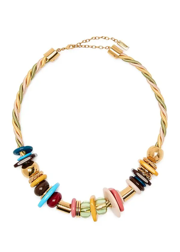 Chloé Plage Woven Necklace - Multicoloured