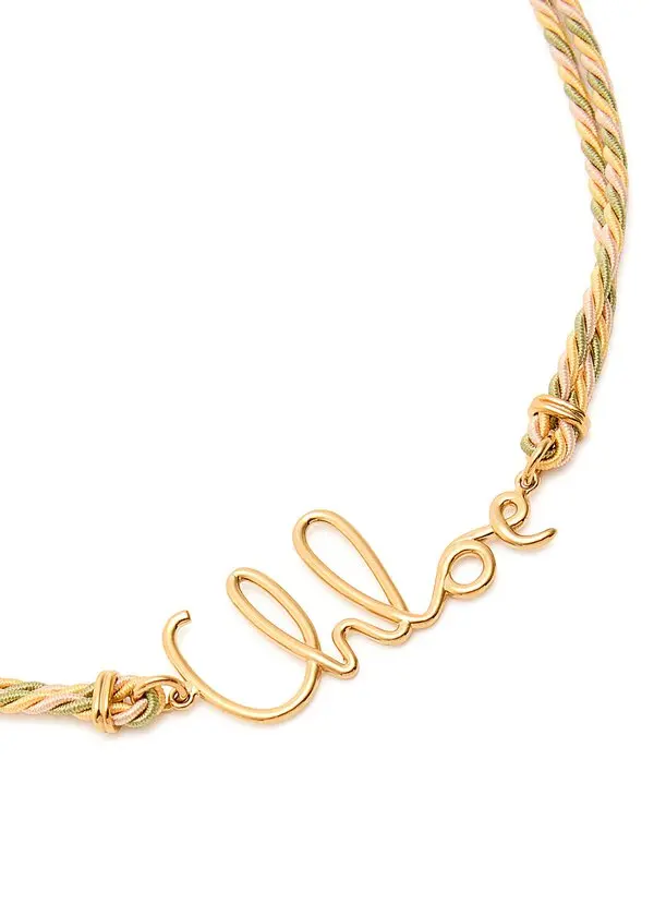 Chloé Plage Logo Necklace