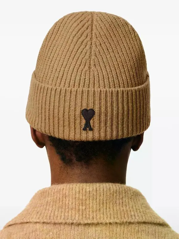 AMI Paris De Coeur Wool Beanie