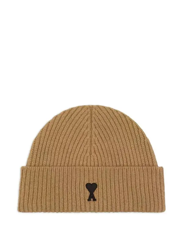 Ami De Coeur Wool Beanie - Brown