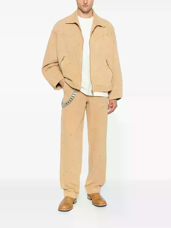 Études Studio Zipped Paint-splatter Jacket