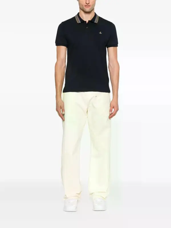 VIVIENNE WESTWOOD Tipped-collar Polo Shirt