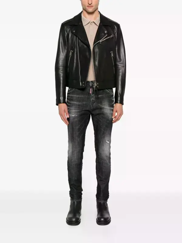 Dsquared2 Distressed Five-pocket Jeans
