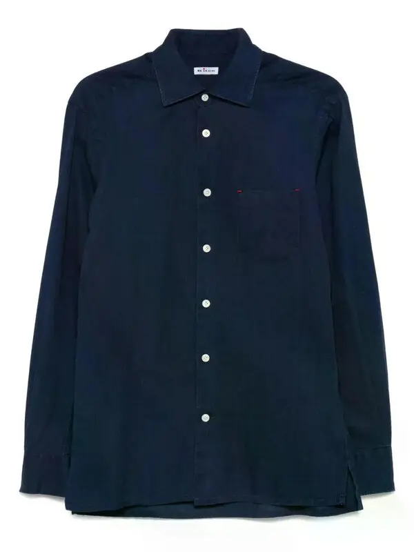 Kiton Long-sleeve Button-down Shirt - Blue