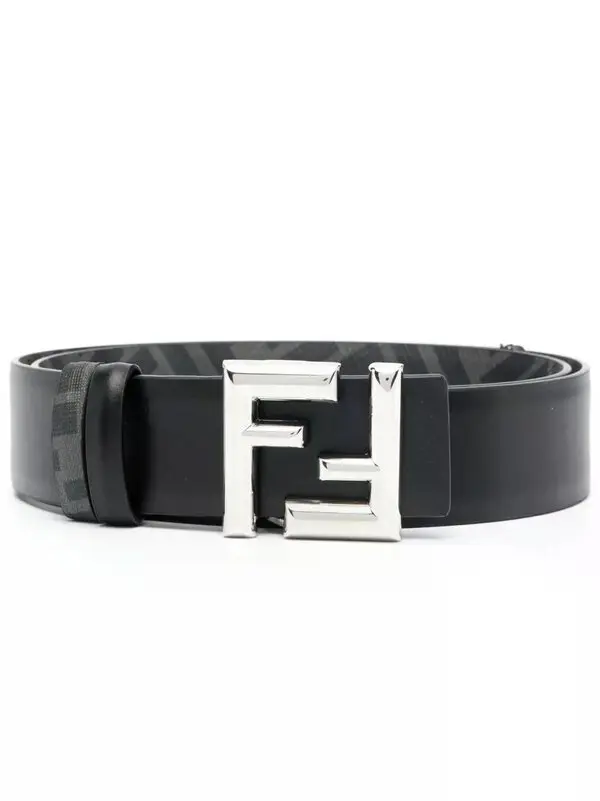 Fendi Logo-buckle Leather Belt