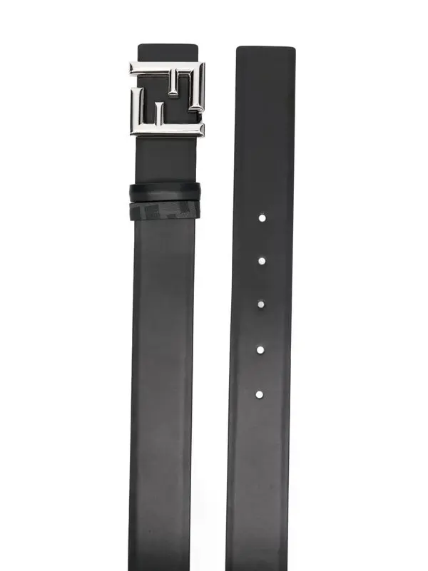 Fendi Logo-buckle Leather Belt