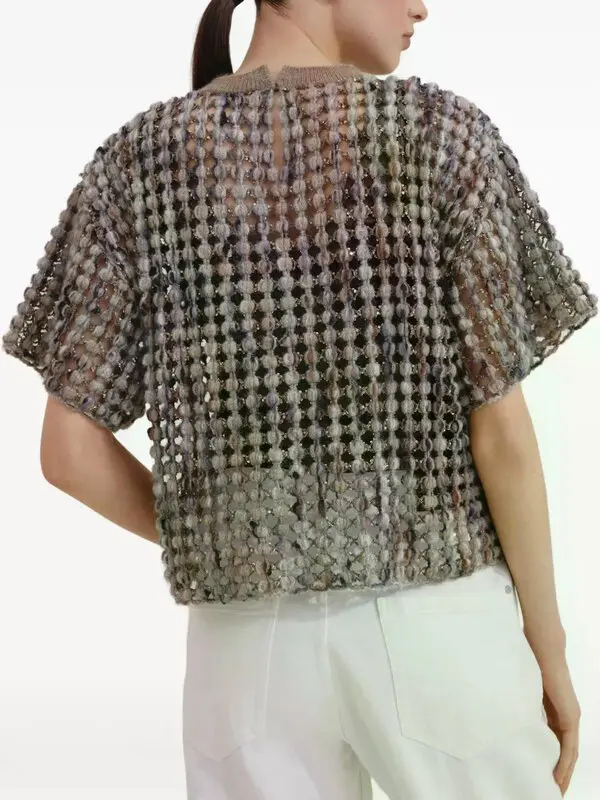 Brunello Cucinelli Textured Short-sleeve Top
