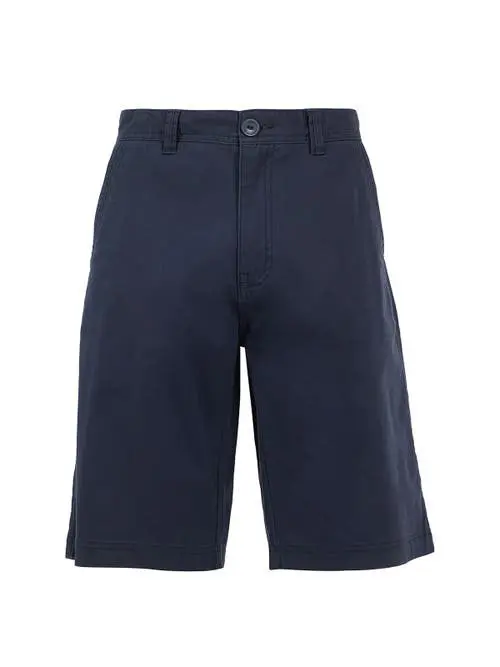 WEIRD FISH Rayburn Flat Front Shorts - Navy