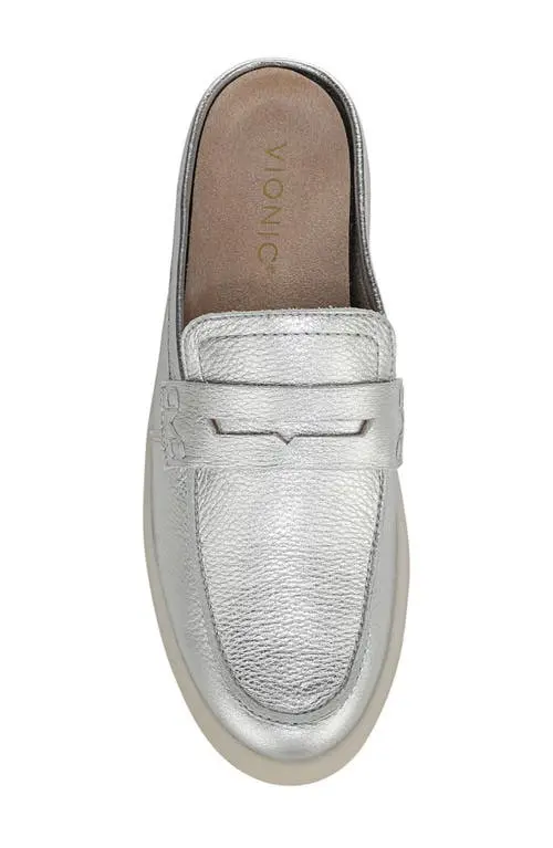 Vionic Uptown Penny Loafer Mule - Silver
