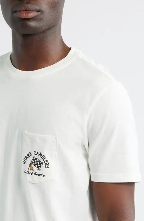 ROARK Ramblers Pocket Graphic T-shirt - Off White