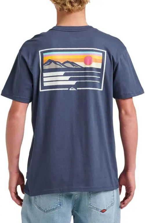 Quiksilver Coastal Vibes Graphic T-shirt - Navy