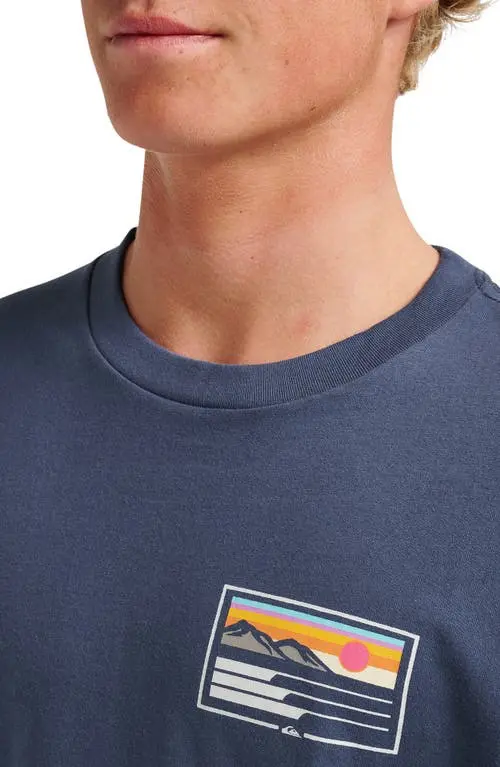Quiksilver Coastal Vibes Graphic T-shirt - Navy