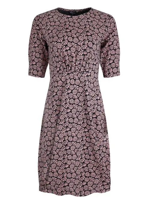 WEIRD FISH Cassandra Jersey Swing Dress - Tea Rose