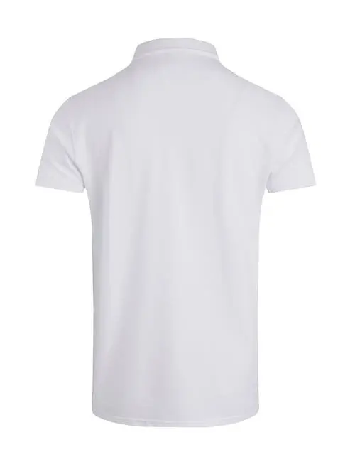 WEIRD FISH Miles Pique Polo - White